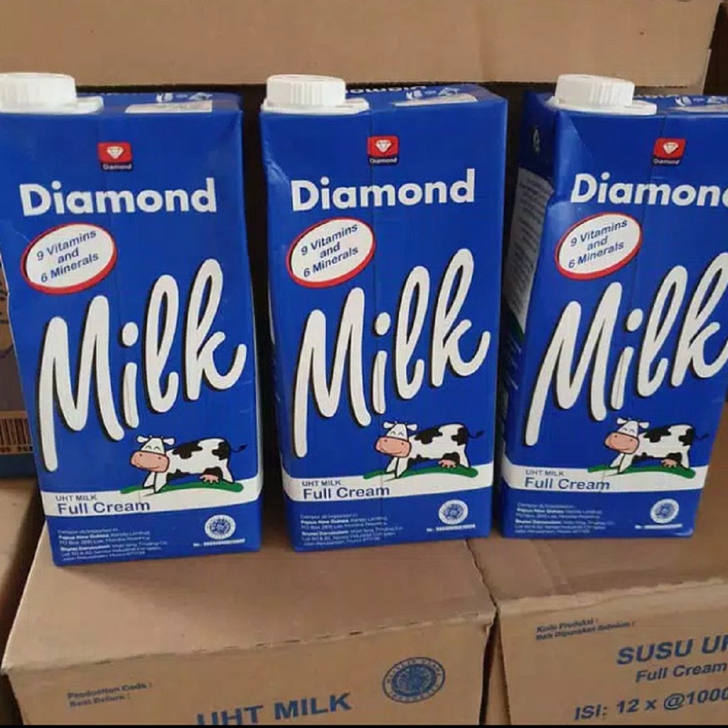 Jual SUSU UHT DIAMOND FULL CREAM 1 LITER | Shopee Indonesia