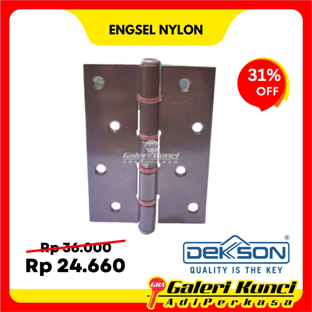 Jual Engsel Dekson Dekkson NYLON ES IR 4X3X2 4NR BA Engsel Pintu Engsel ...