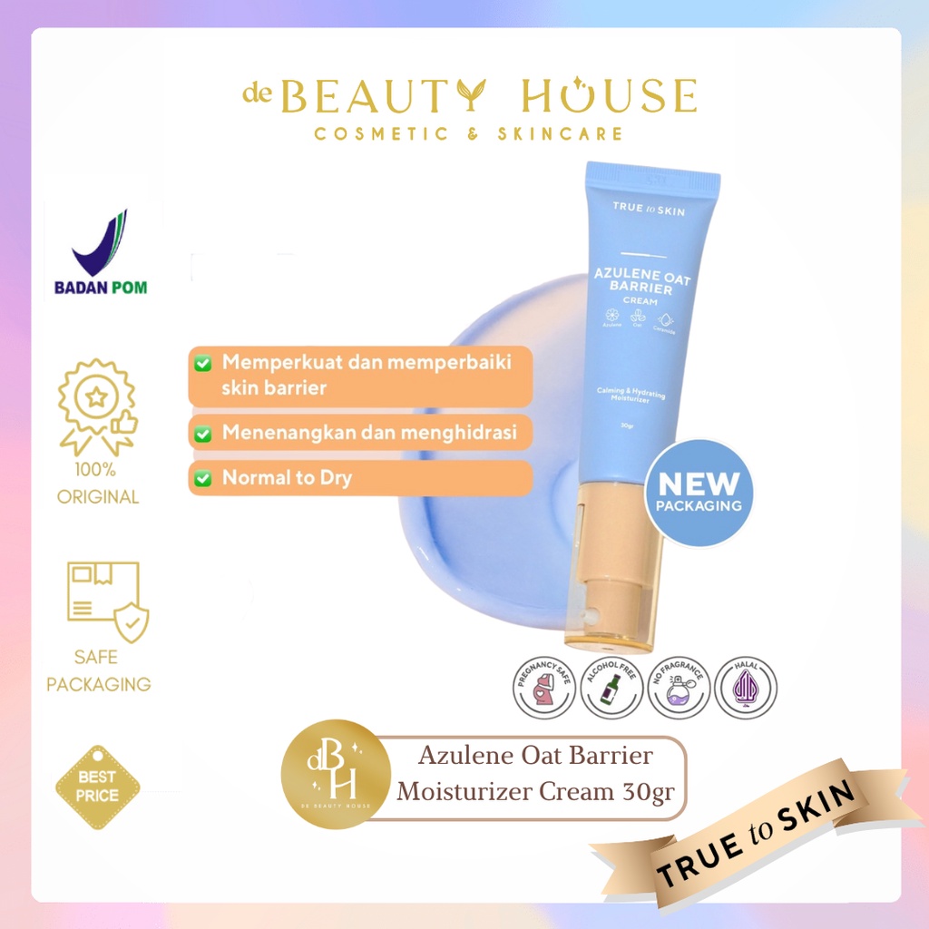 Jual TRUE TO SKIN Azulene Oat Barrier Moisturizer Cream 30gr | Shopee ...
