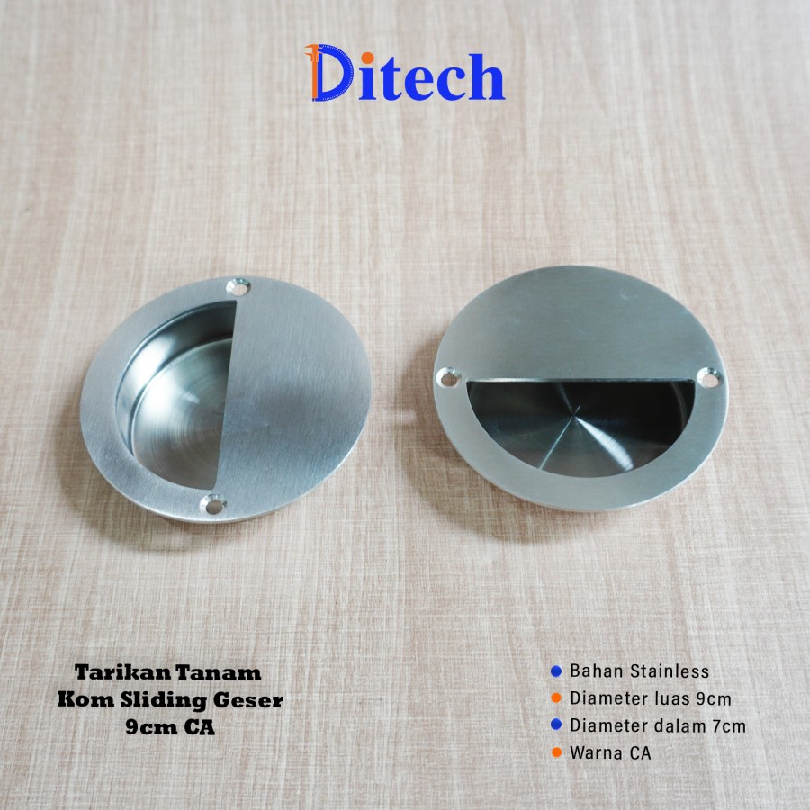 Jual Handle Tanam Kom Sliding 9 Cm Stainless - Tarikan Tanam Pintu ...