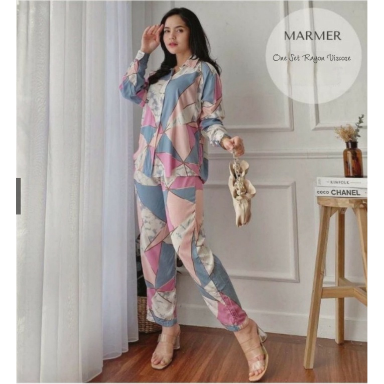 Jual One set Wanita /Setelan wanita Jumbo / setelan rayon Jumbo / Setelan Jumbo / one set Rayon ...