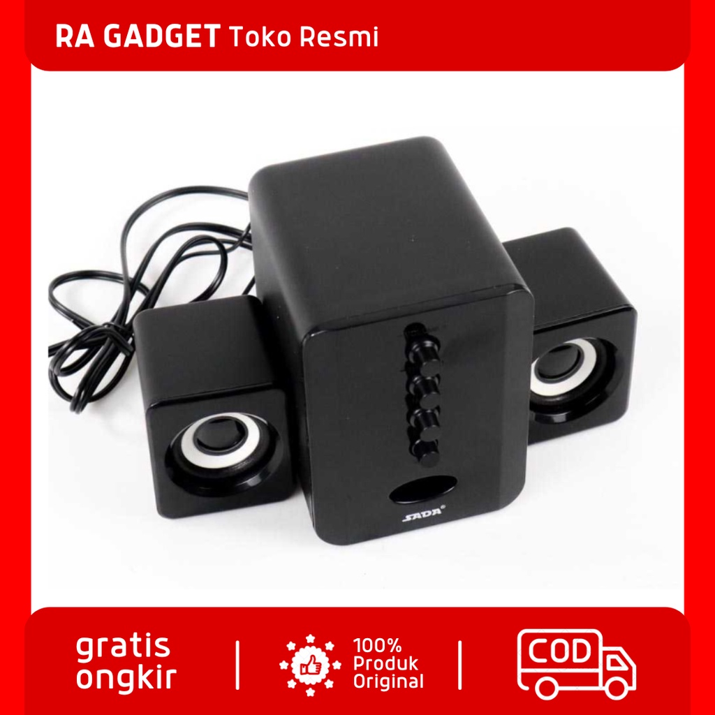 Jual Speaker Stereo Aktif 2.1 with Subwoofer & USB Power / Speaker ...