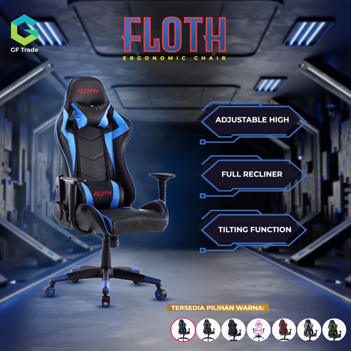 Jual Kursi Floth Gaming Chair Premium Quality Gaming Chair Flh-098 ...