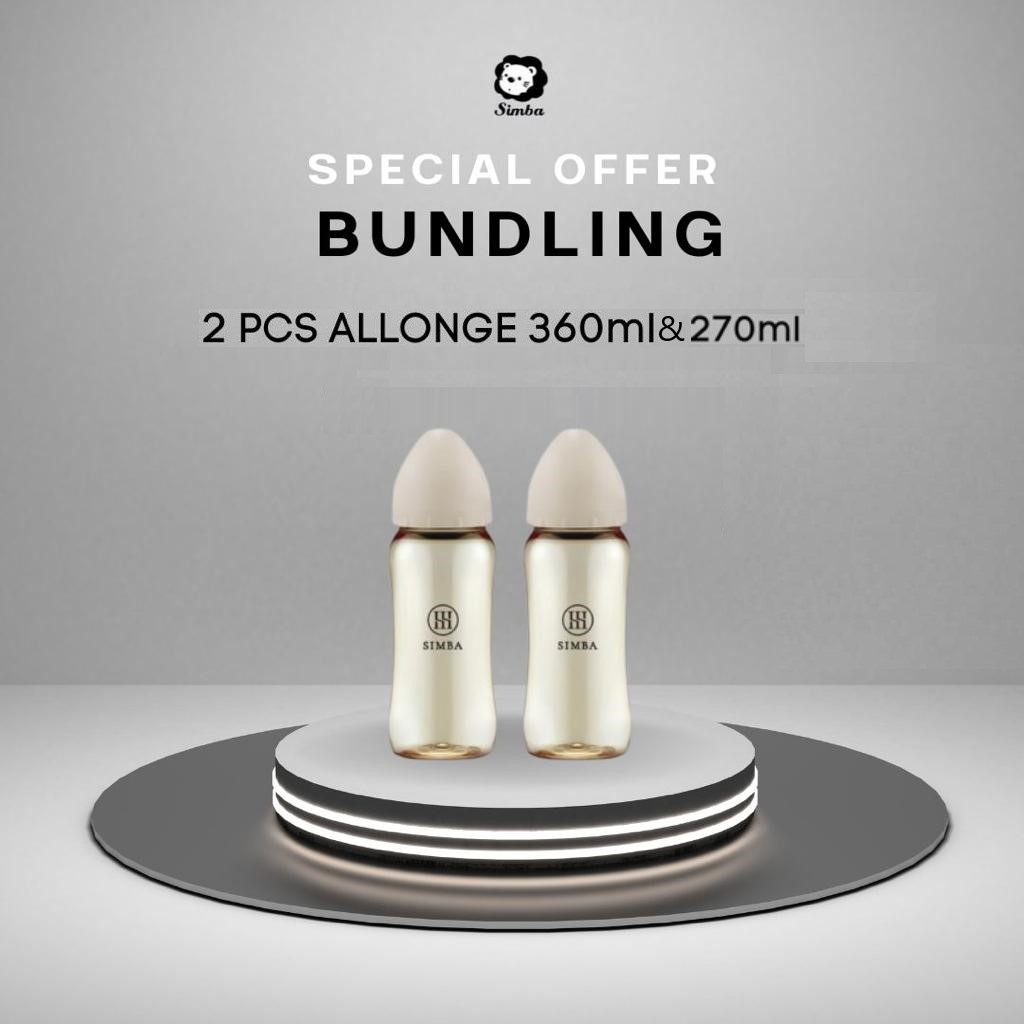 Jual Simba Allonge PPSU Wide Neck Cross Hole Twin M - Botol Susu Anak Bayi | Shopee Indonesia
