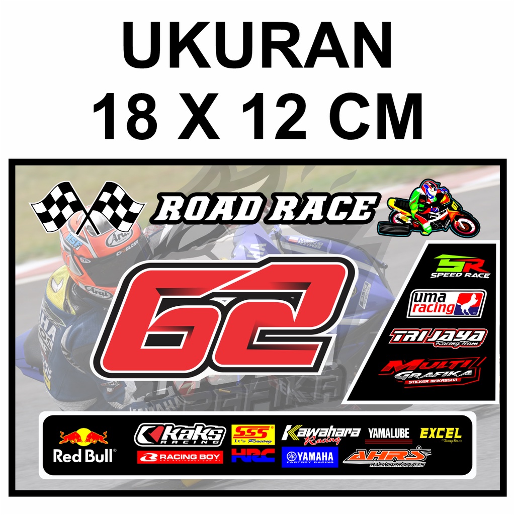 Jual Stiker Sticker Nomor Star Decal Racing start no balap | Shopee ...