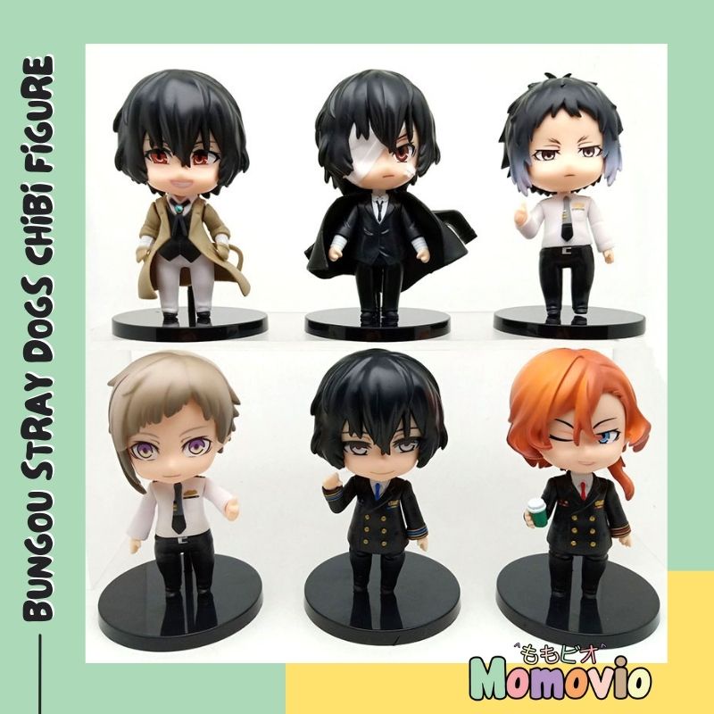 Jual Bungou Stray Dogs Action Figure Chibi Dazai Osamu Chuuya Nakahara ...
