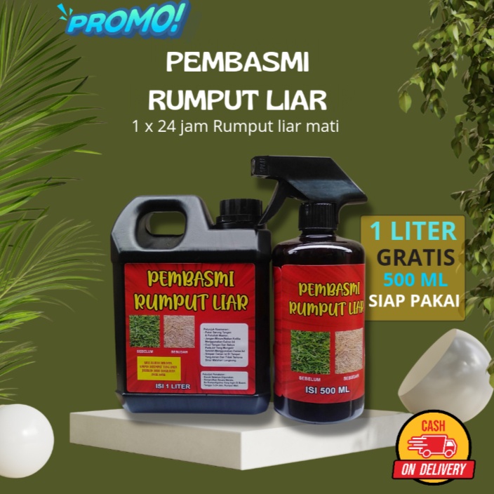 Jual Spray Pembasmi Rumput Liar Isi 1 Liter Free 500 ml ( SIAP PAKAI ...