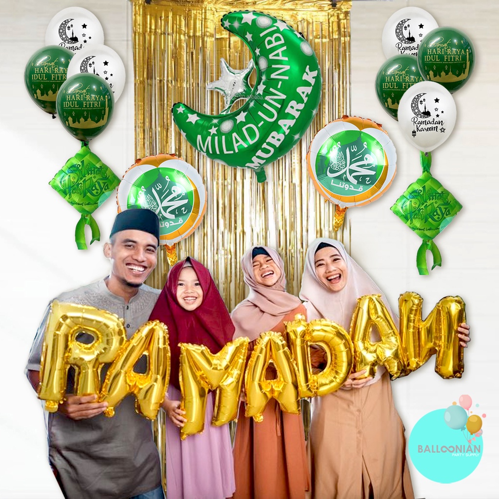 Jual RAMADAN MILAD DECORATION SET/DEKORASI LEBARAN/IDUL FITRI/RAMADHAN ...