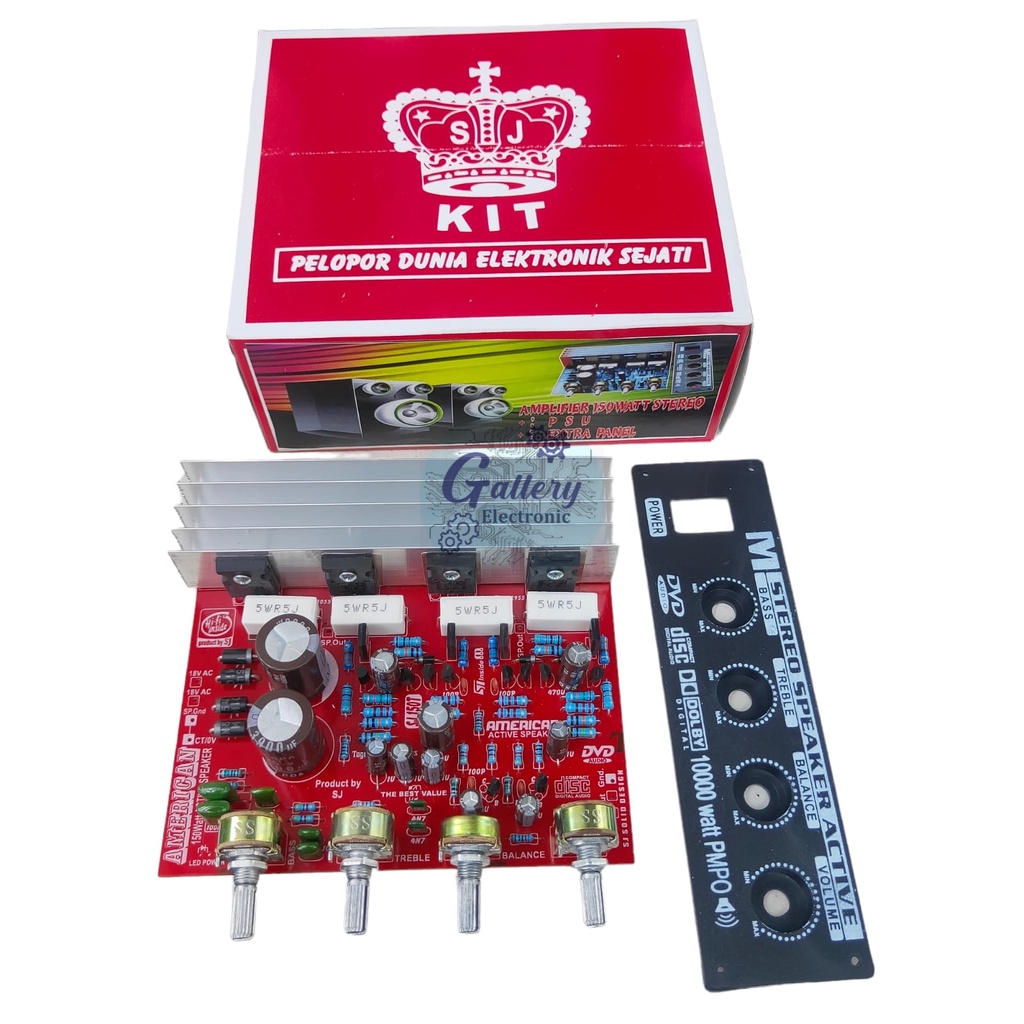 Jual Power Aktif Stereo 150 Watt + Tone Control + Panel Terbaik ...