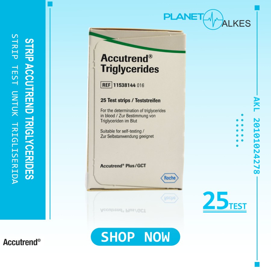 Jual Strip Accutrend TG Triglyceride 25T | Accutrend Strip Trigliserida ...