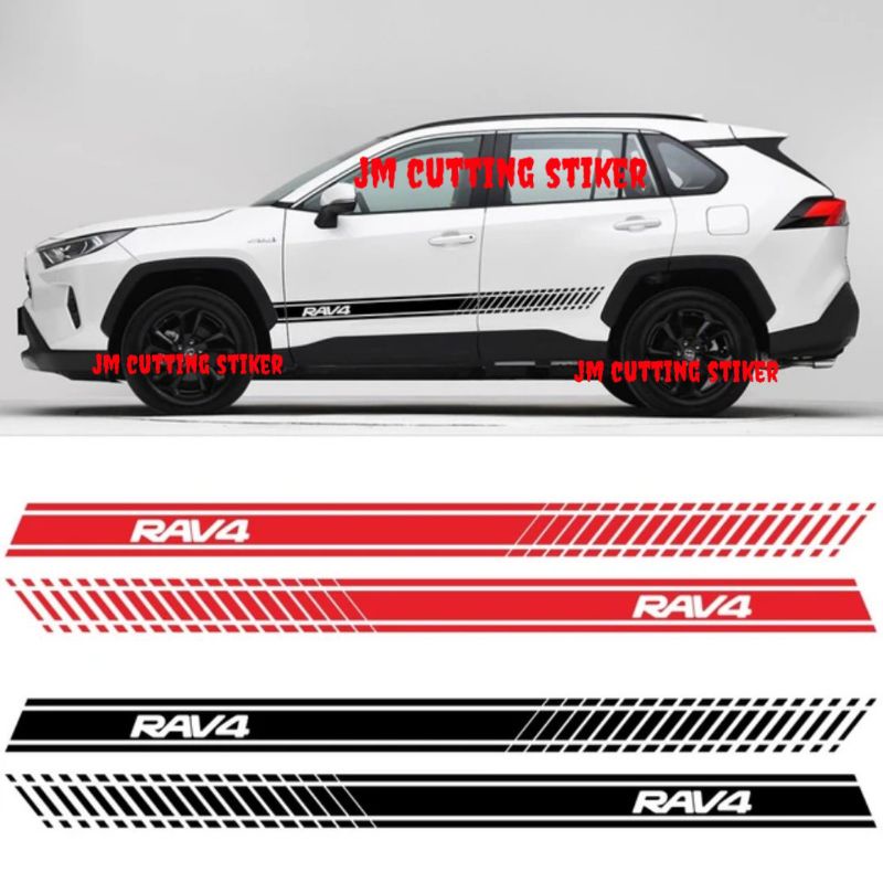 Jual Stiker mobil rav4 stiker list body rav4 cutting stiker strip mobil ...