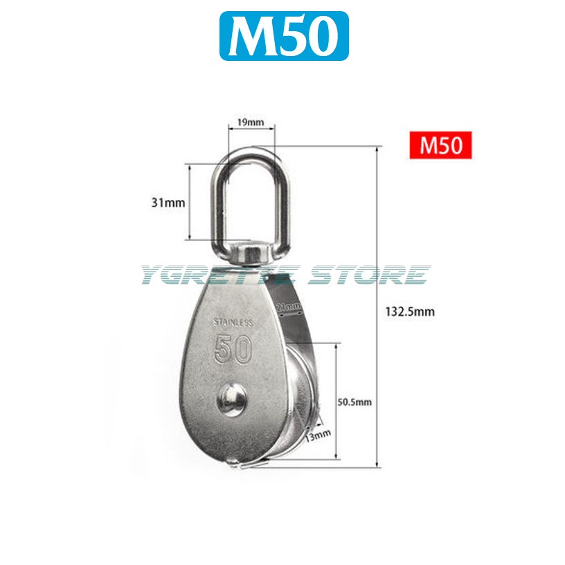 Jual YGRETTE - ASOL Katrol Kerekan Mini Serbaguna Swivel Pulley ...