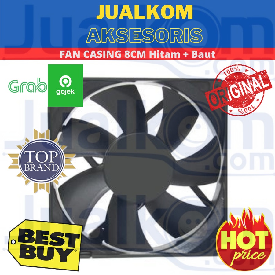 Jual FAN CASING 8CM Hitam + Baut | Shopee Indonesia