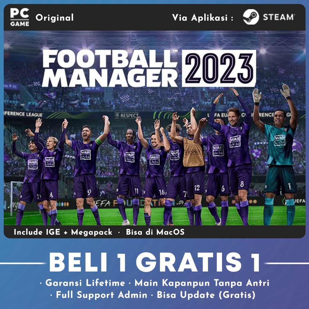 Jual FOOTBALL MANAGER 2023 + IN GAME EDITOR ORIGINAL PC | Shopee Indonesia