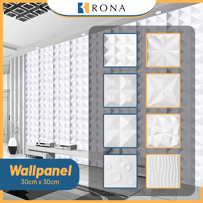 Jual RONA Wallpanel 3D Wall Panel Dinding Ornamen Bahan PVC Timbul ...