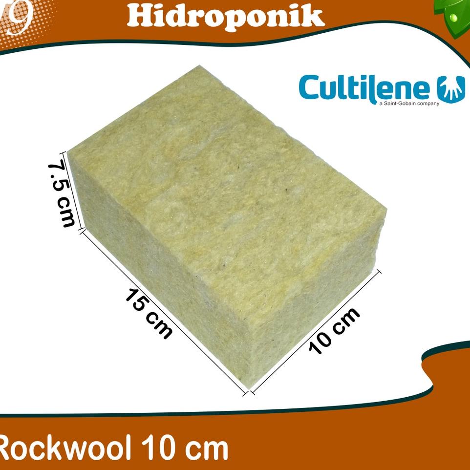 Jual 8.8 Rockwool Hidroponik Cultilene, Media Tanam Hidroponik 1/10 Slab, 10 cm | Shopee Indonesia