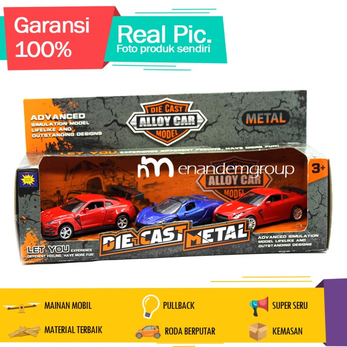 Jual MUST HAVE!! DIECAST MINIATUR MAINAN MOBIL SUPER SPORT SET ISI 3 ...