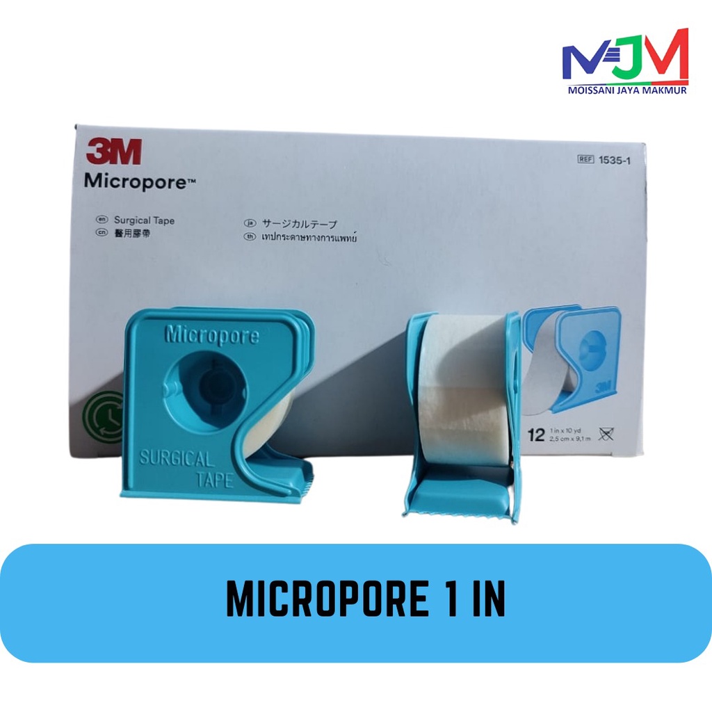 Jual MICROPORE 1 INCH MICROPORE 3 M SURGICAL TAPE PLESTER LUKA ANTI ...