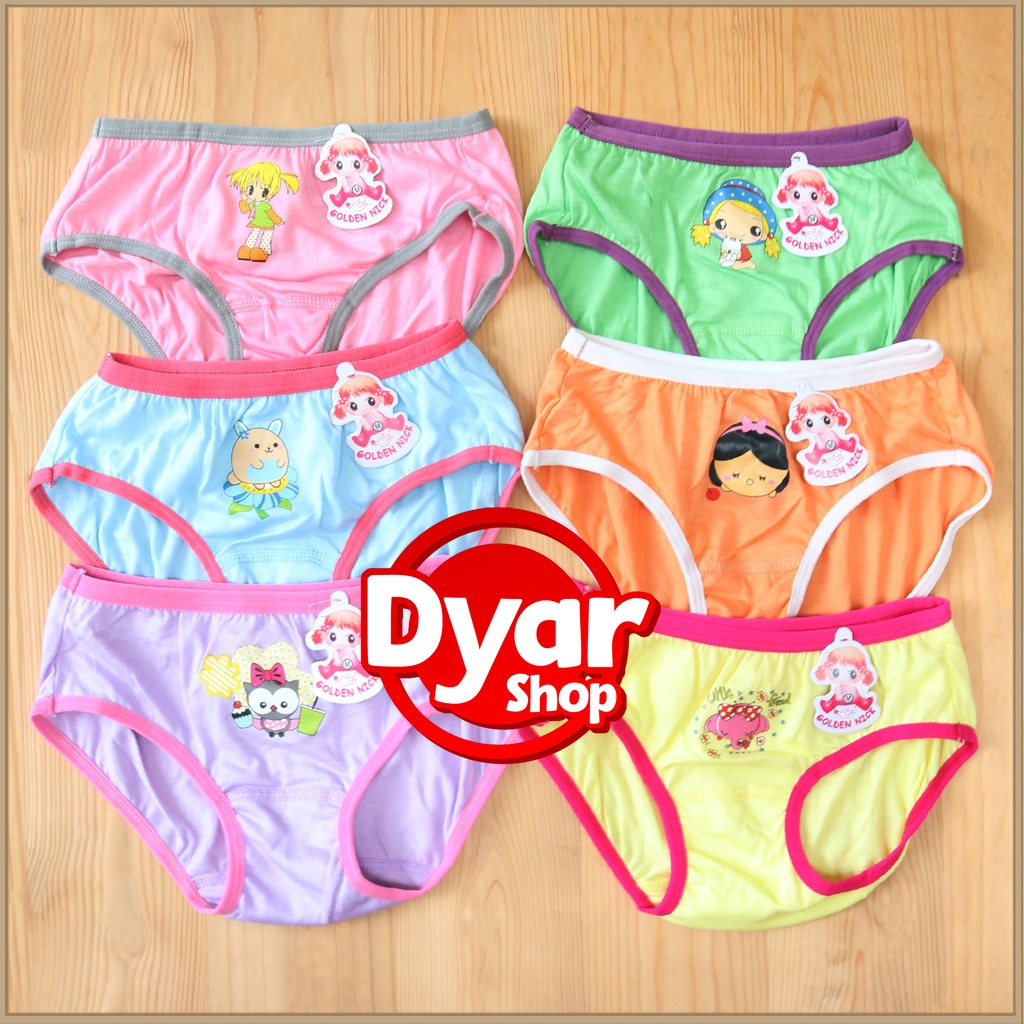 Jual [ 6 pcs ] CD Golden Nick Anak 060 / GN060 Spidol || Celana Dalam ...