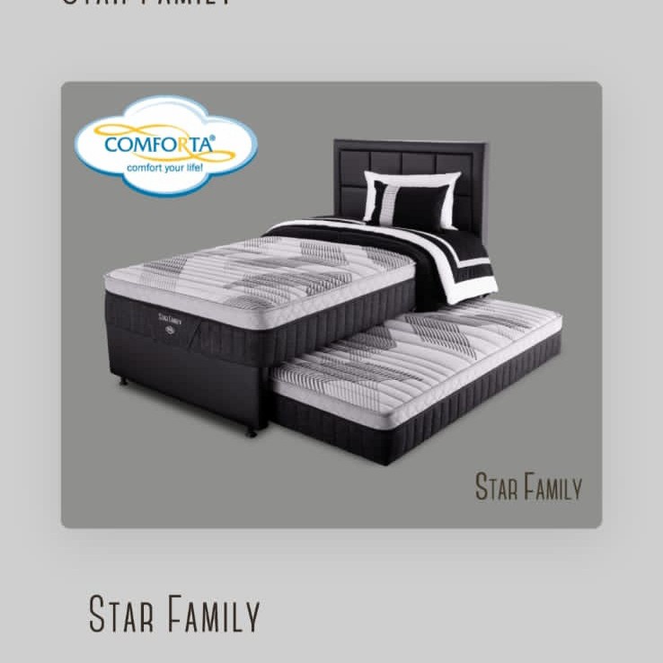 Jual Spring Bed Comforta 2in1 Star family uk 90/100/120x200 full set ...