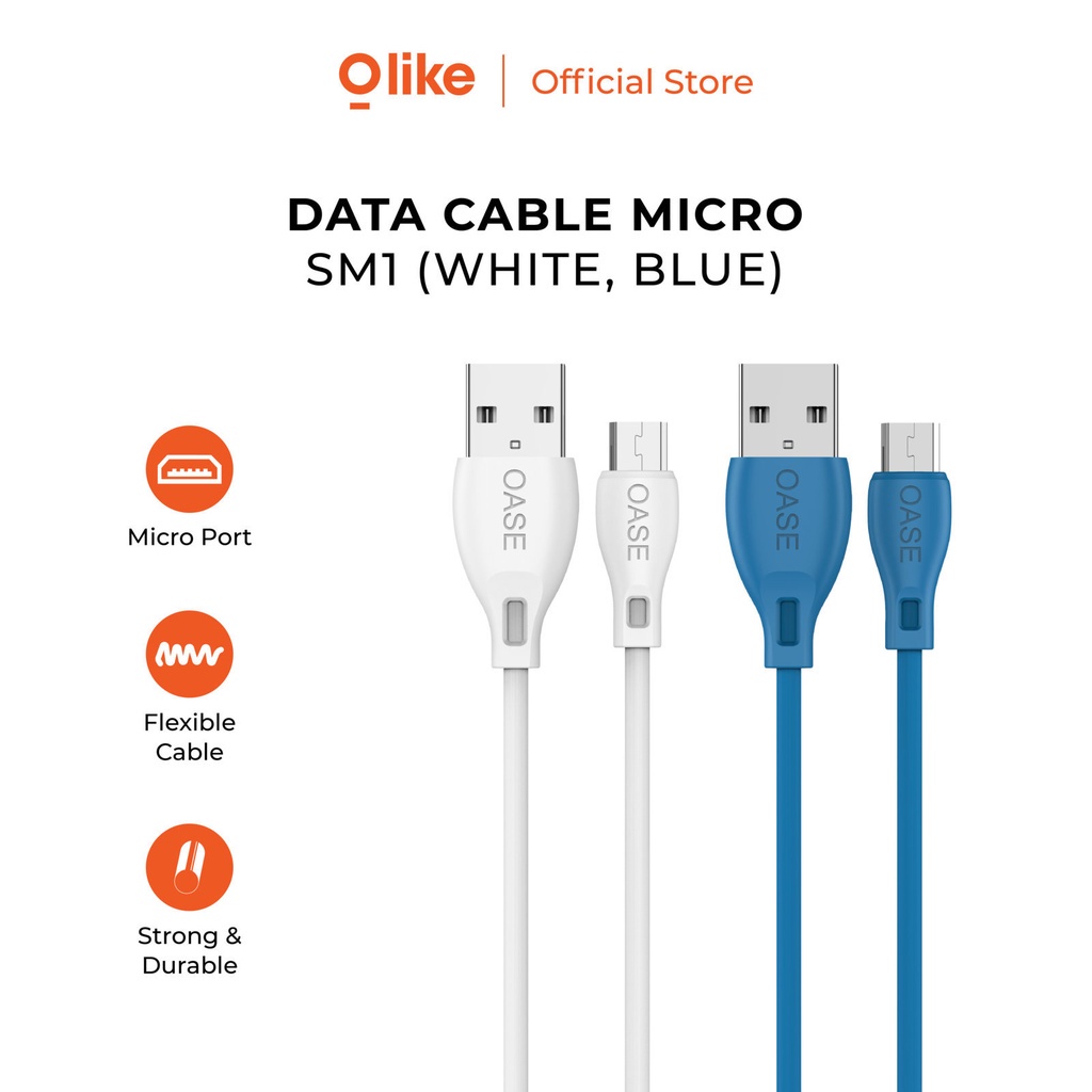 Jual Olike SM1 Kabel Data Android Micro Port Elastis Panjang Kabel 1 ...