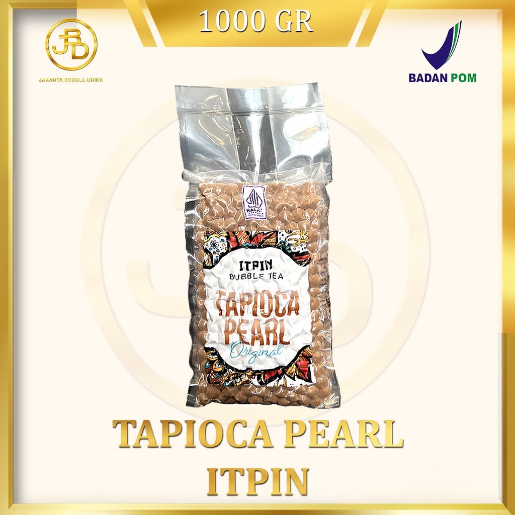Jual TAPIOCA PEARL BLACK ITPIN 1 KG/ BOBA HITAM - JBD | HALAL | Shopee ...