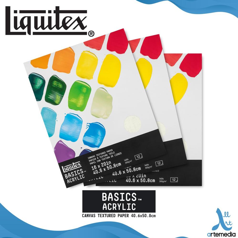Jual Kertas Gambar Liquitex Basics 40,6x50,8cm Canvas Texture Acrylic ...