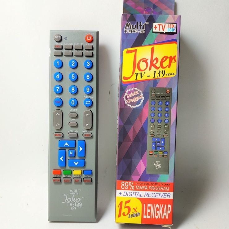 Jual Remote TV Universal Joker | Remote TV Multi Joker | Shopee Indonesia