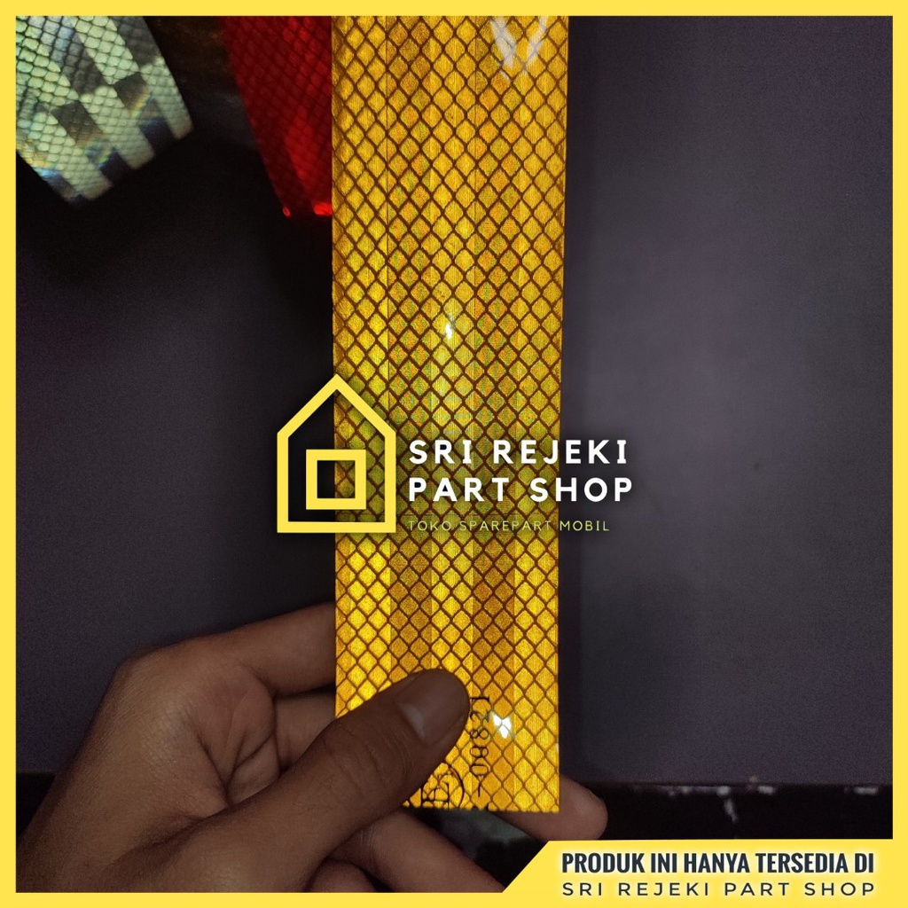 Jual 3M Sticker Reflektor 1 Roll 50 Meter Stiker Pemantul Cahaya Lolos ...