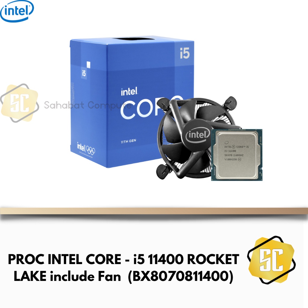 Jual PROC INTEL CORE - i5 11400 ROCKET LAKE include Fan (BX8070811400 ...