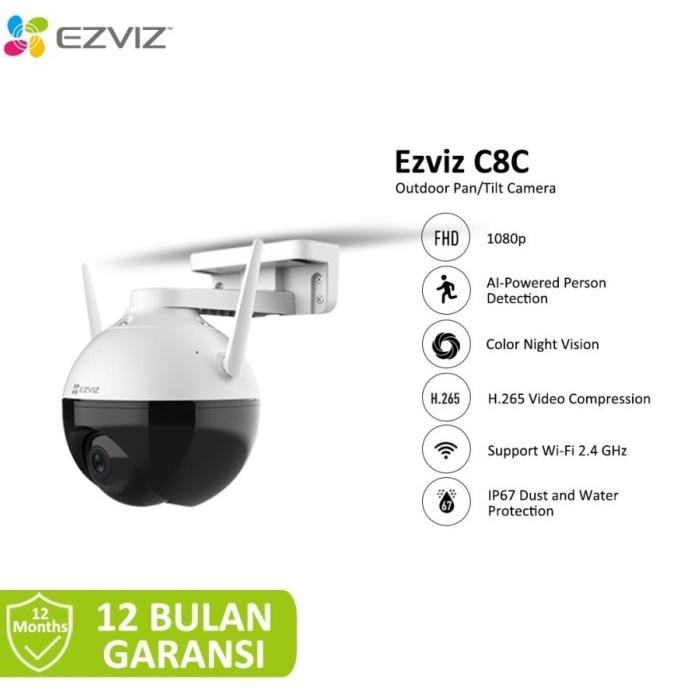 Jual Ezviz C8C 1080P Full HD Smart IP Camera 2MP Kamera CCTV WiFi ...
