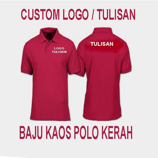 Jual BAJU KAOS CUSTOM BORDIR / SABLON KERAH KAOS POLO LACOS WANGKI ...