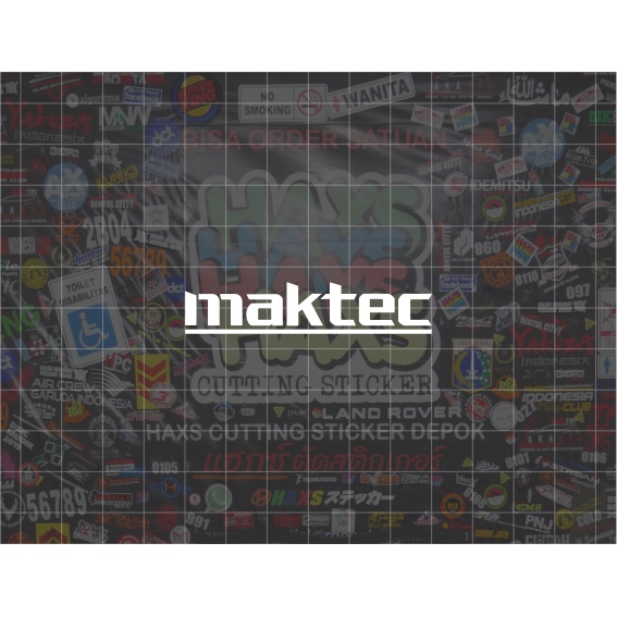 Jual Cutting Sticker Maktec Ukuran 6 Cm Untuk Alat Perkakas | Shopee ...