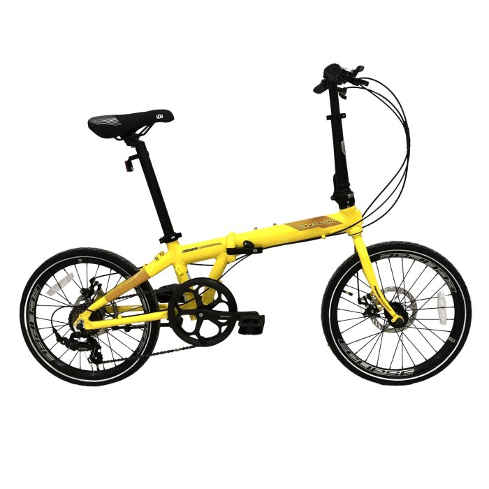 Jual Sepeda Lipat Dahon Ion Madison 20 inch yellow Kuning | Shopee ...