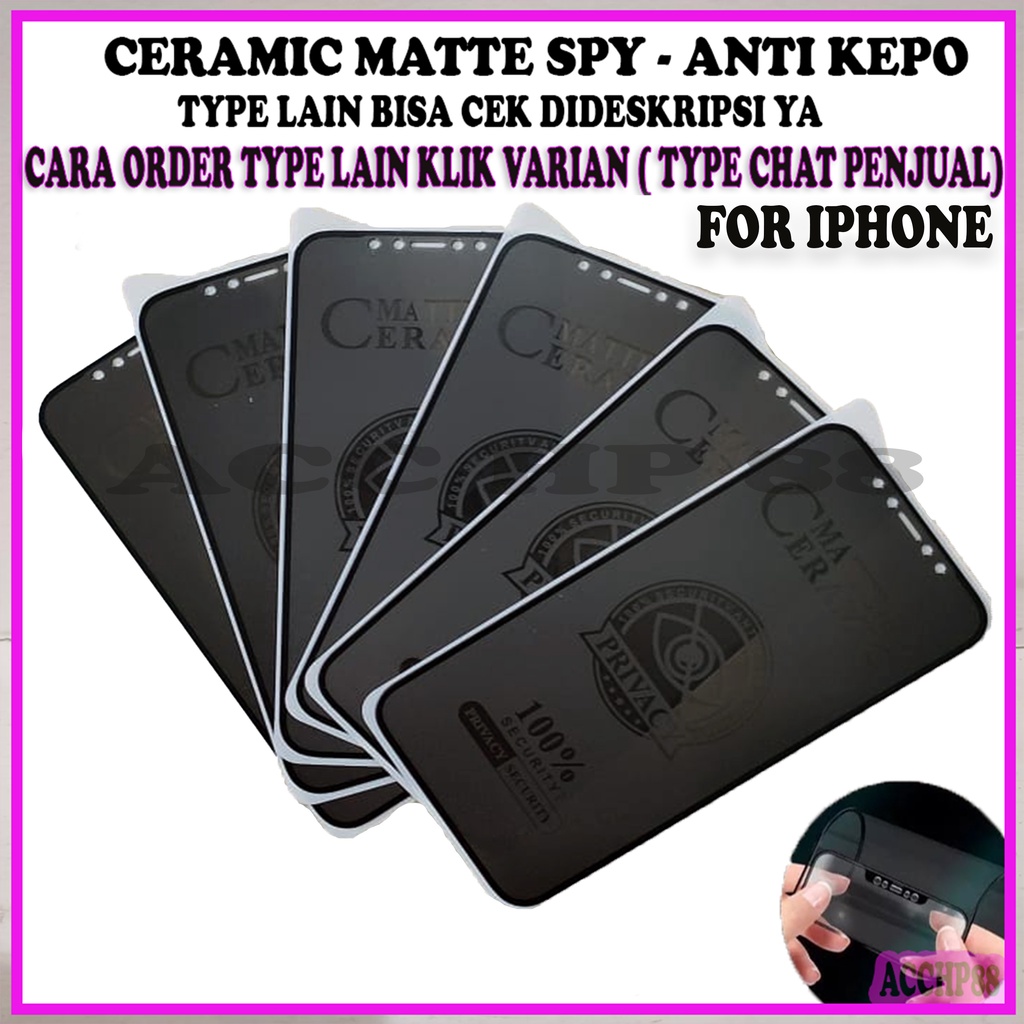 Jual ANTIGORES MATTE SPY IPHONE 14 13 12 11 PRO PROMAX MINI SE2020 6 6S 7 7+ 8 8+ 6+ 6S ...