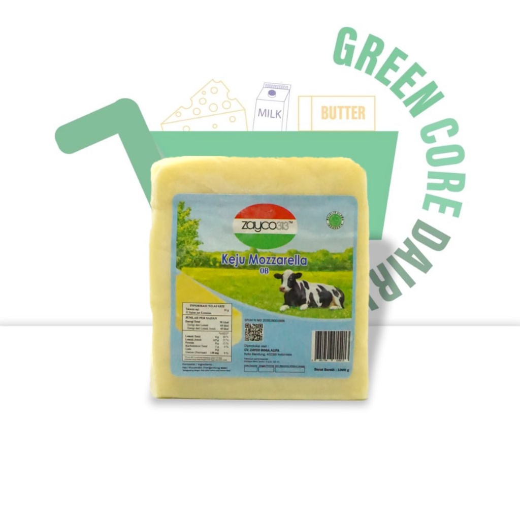 Jual Mozzarella Cheese OB Zayco 1 Kg | Shopee Indonesia