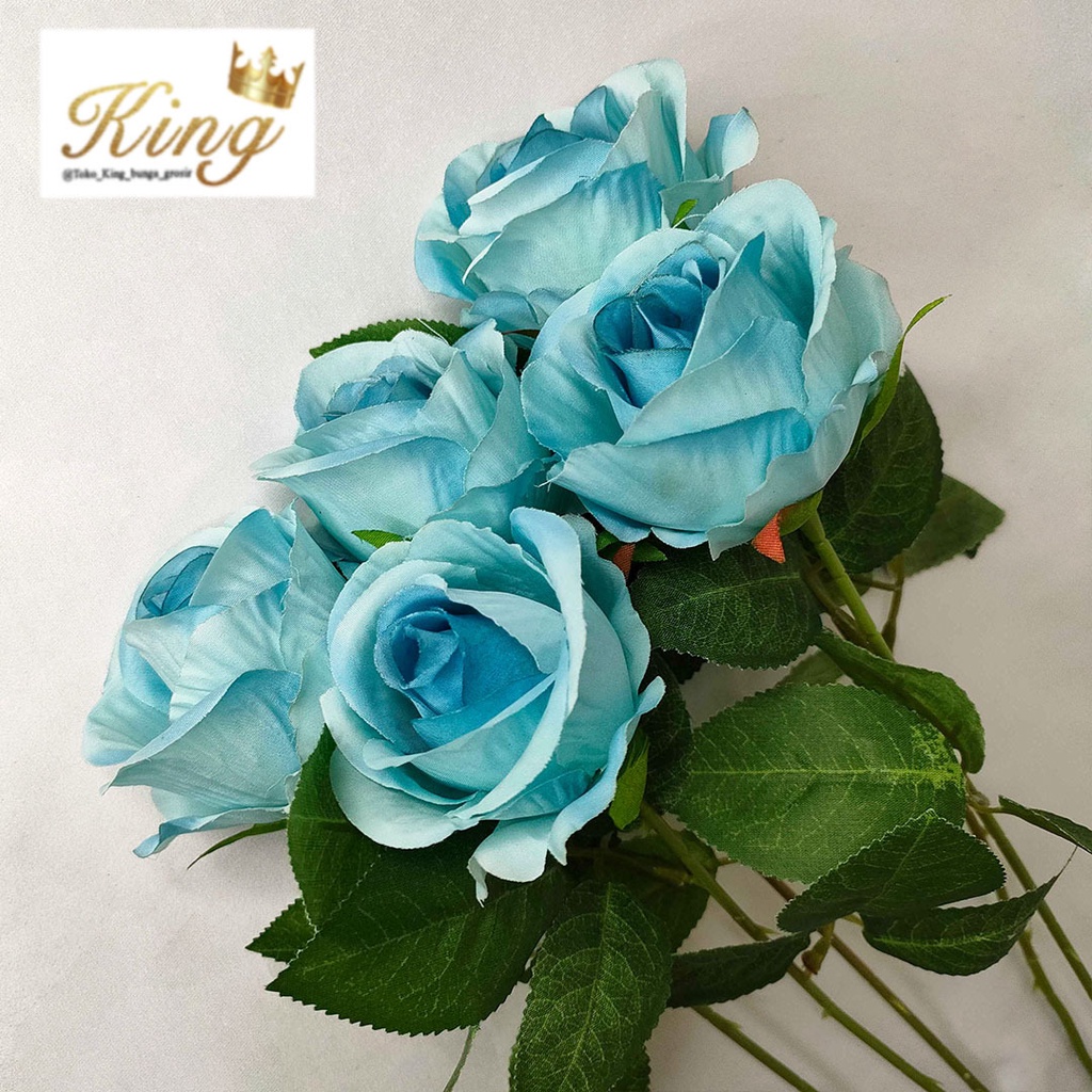 Jual Artificial Rose Bunga Mawar Palsu Single Rose Dekorasi Hias Buket ...