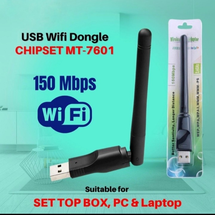 Jual USB Dongle Wifi Wireless Adapter Receiver MT 7601BISA UNTUK SET TOP BOX LAPTOP PC | Shopee ...