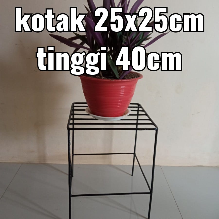 Jual STANDING POT KOTAK/RAK BUNGA BESI/RAK BUNGA MINIMALIS/RAK BUNGA ...