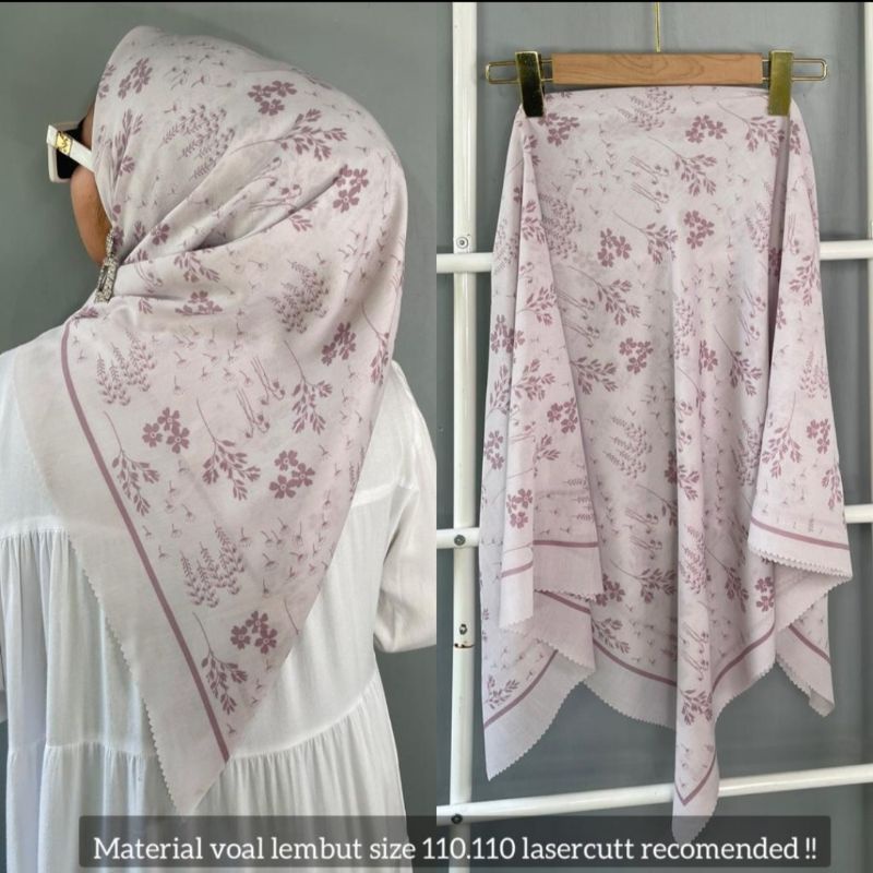 Jual HIJAB VOAL MOTIF BUNGA | Shopee Indonesia