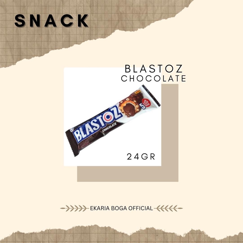 Jual SNACK | WAFER | BLASTOZ WAFER | BLASTOZ CHOCOLATE 24GR | Shopee ...