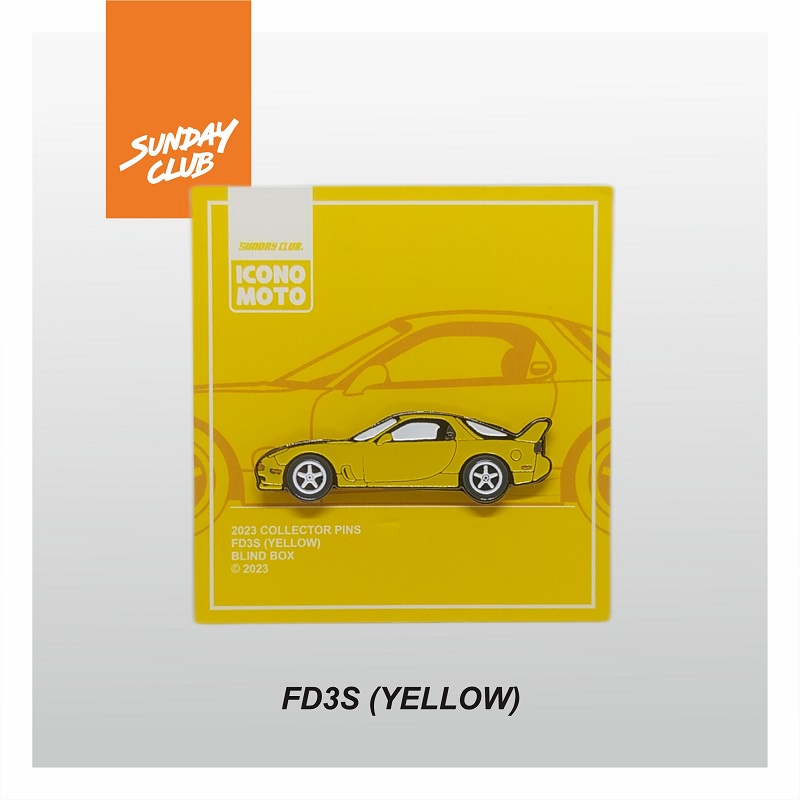 Jual Sunday Club - Enamel Pin Mazda RX7 Initial D Akagi Redsuns Hot ...
