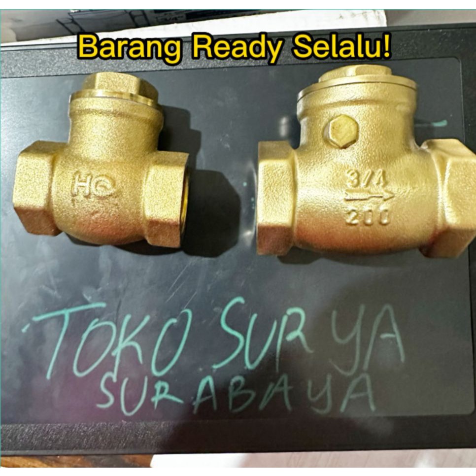 Jual CHECK VALVE KUNINGAN 1/2 Jual CHECK VALVE KUNINGAN 1/2