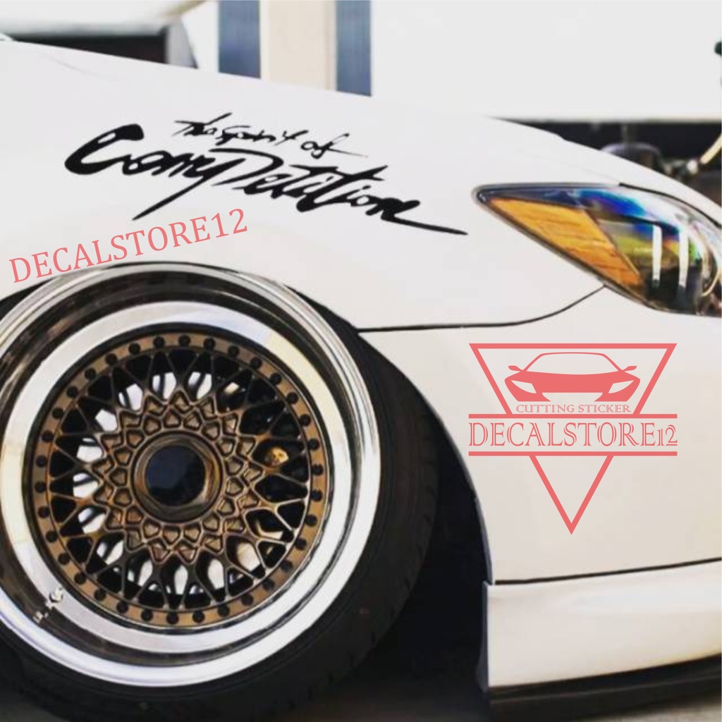 Jual stiker the spirit of competition sticker mobil motor | Shopee ...