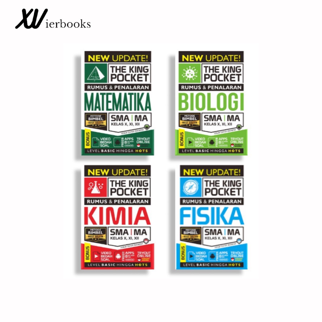 Jual PAKET RUMUS SMA | NEW UPDATE THE KING POCKET MATEMATIKA,KIMIA,BIOLOGI,FISIKA SMA/MA ...