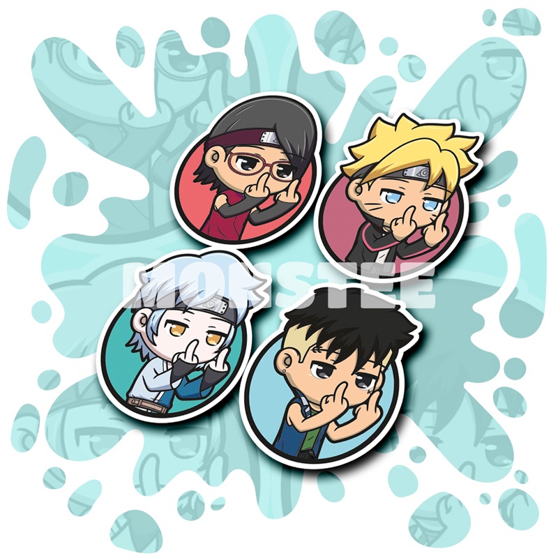 Jual Stiker Anime Chibi Boruto Sticker Vinyl Sadara Kawaki Mitsuki ...