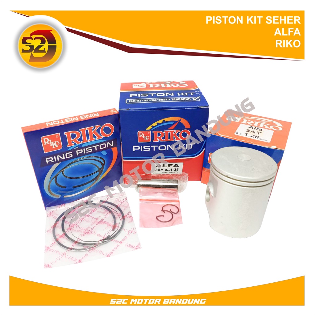 Jual PISTON KIT SEHER YAMAHA ALFA SIGMA MERK RIKO | Shopee Indonesia