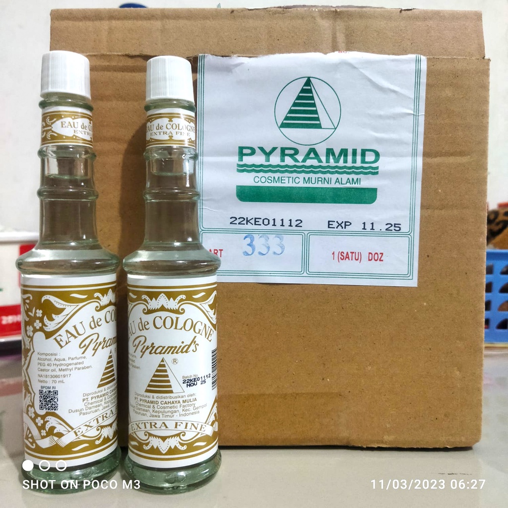 Jual Minyak Wangi Pyramid Eau de Cologne 70ml untuk Jenazah/ Mayat ...