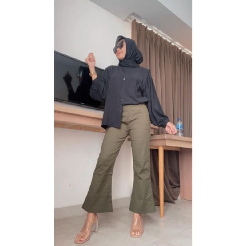 Jual CELANA WANITA CUTBRAY BASIC PANTS PREMIUM KATUN TWILL 5 WARNA ...