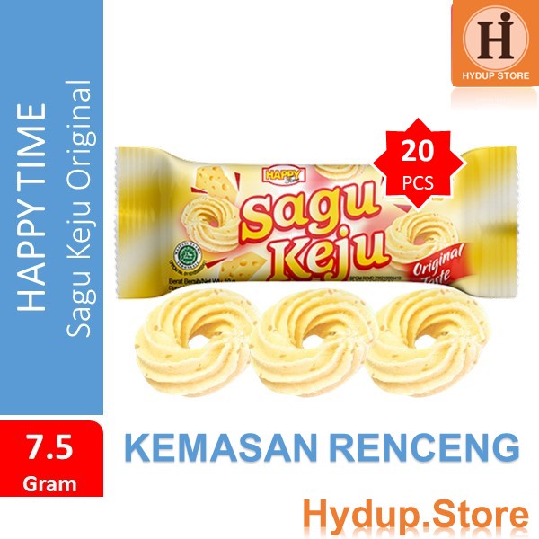 Jual Sagu Keju Happy Time Kue Kering Jajanan Sekolah Anak Renceng isi ...